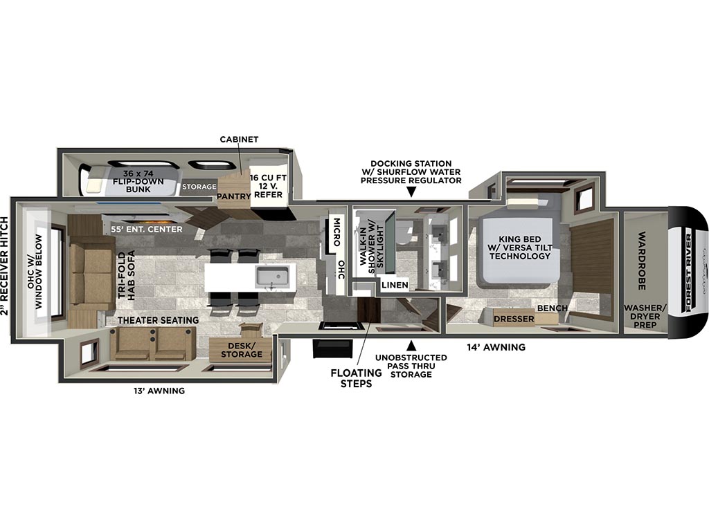 2025 Impression 318RL Fifth Wheel by Forest River On Sale (RVN29705)