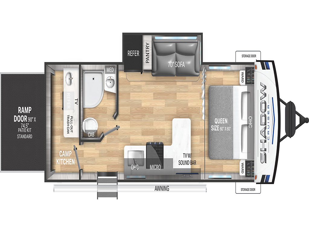 2025 Shadow Cruiser 240PD Travel Trailer by Cruiser RV On Sale (RVN30340)