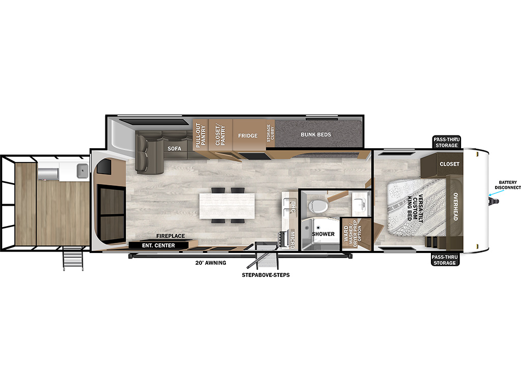 2025 Salem 34VERANDA Travel Trailer by Forest River On Sale (RVN30864)